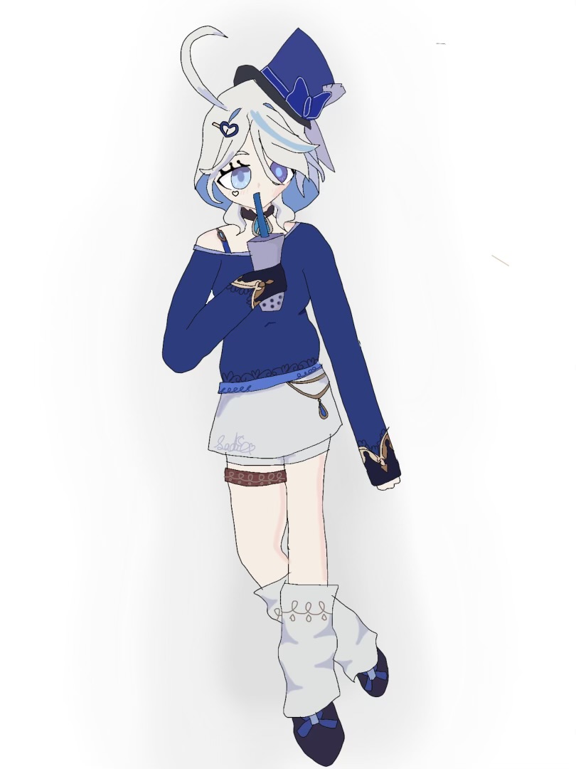 Silly little modern furina design Genshin Impact | HoYoLAB