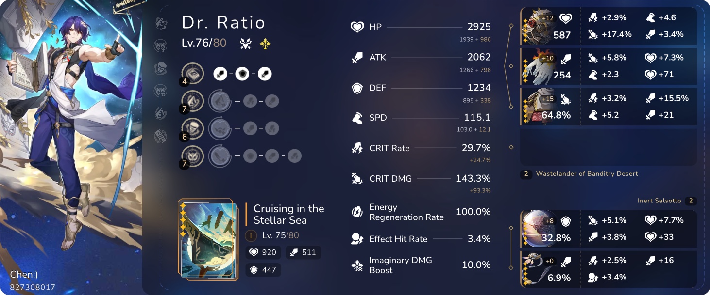 Recommended Crit DMG? Honkai: Star Rail | HoYoLAB