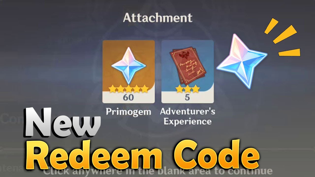 New Primogem Redemption Code!! Genshin Impact | HoYoLAB