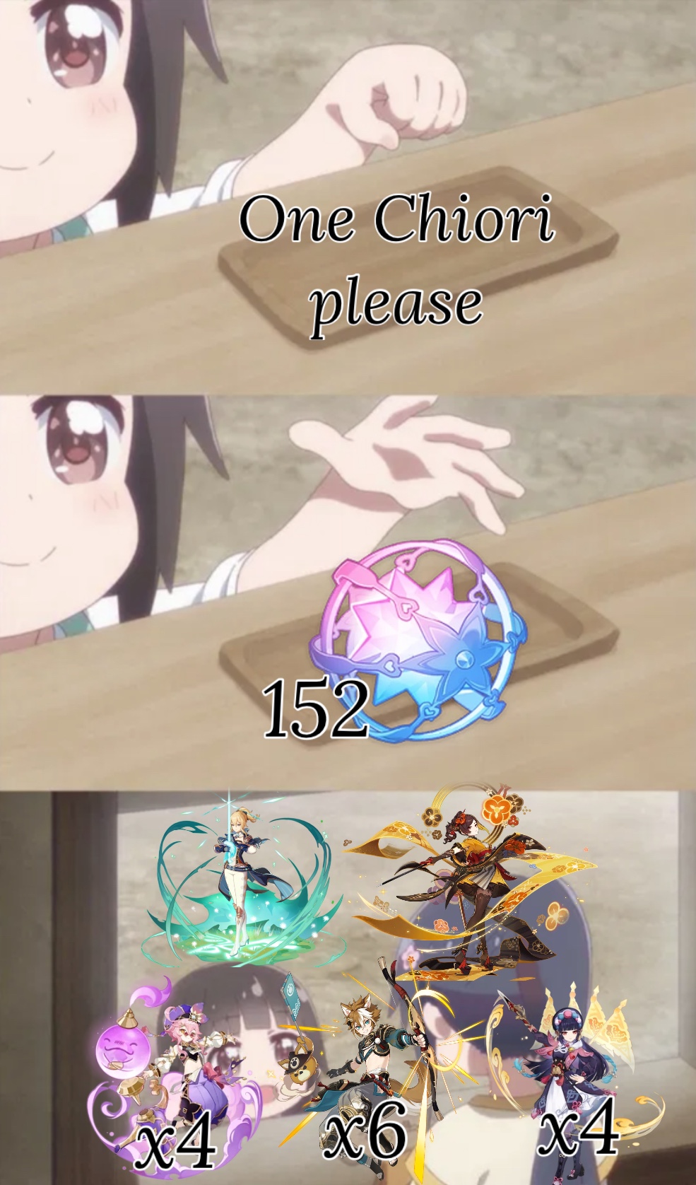 How my Chiori pulls went Genshin Impact | HoYoLAB