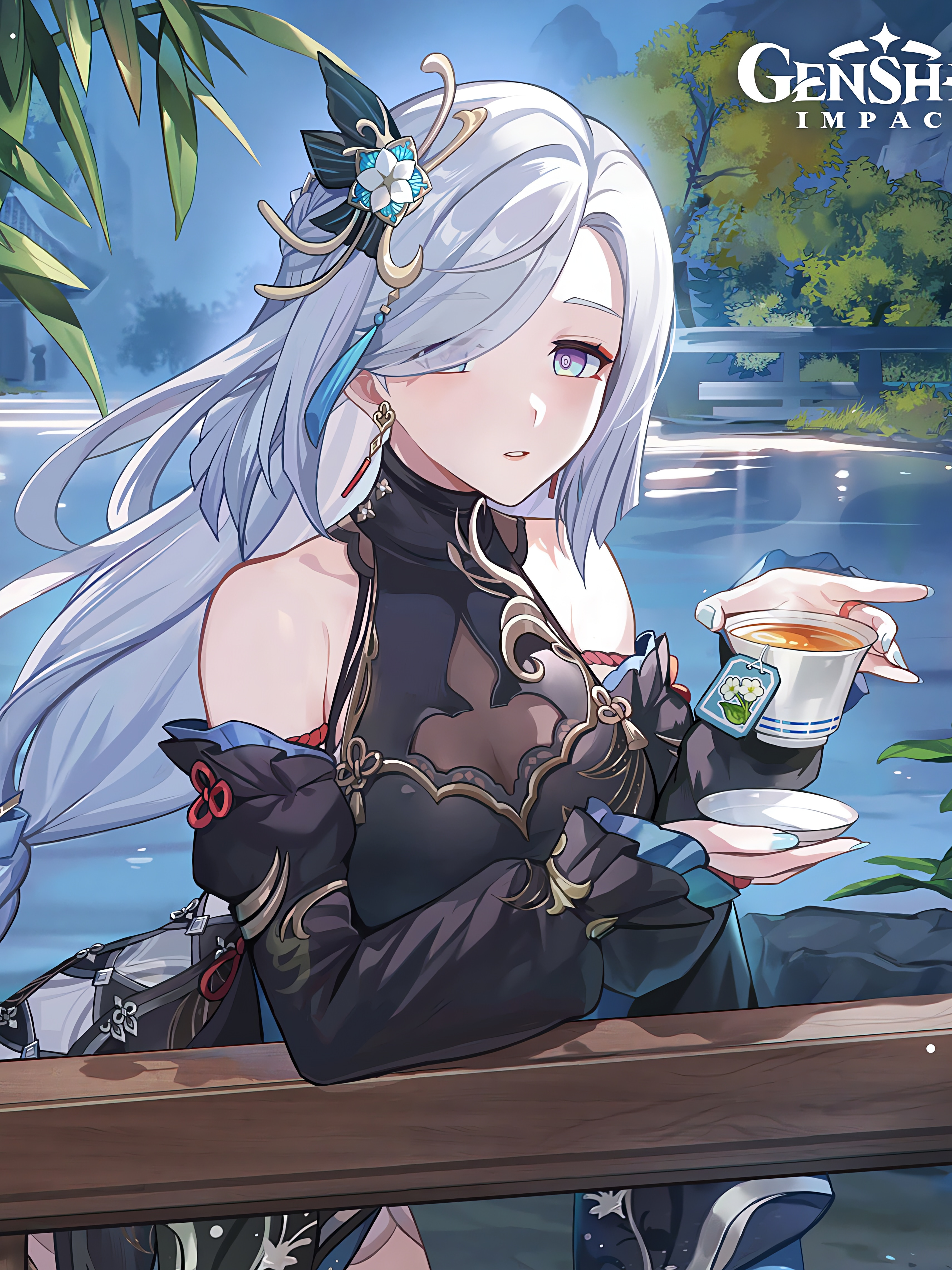 sharing shenhe everyday until I get 80 companionship day 5 Genshin ...