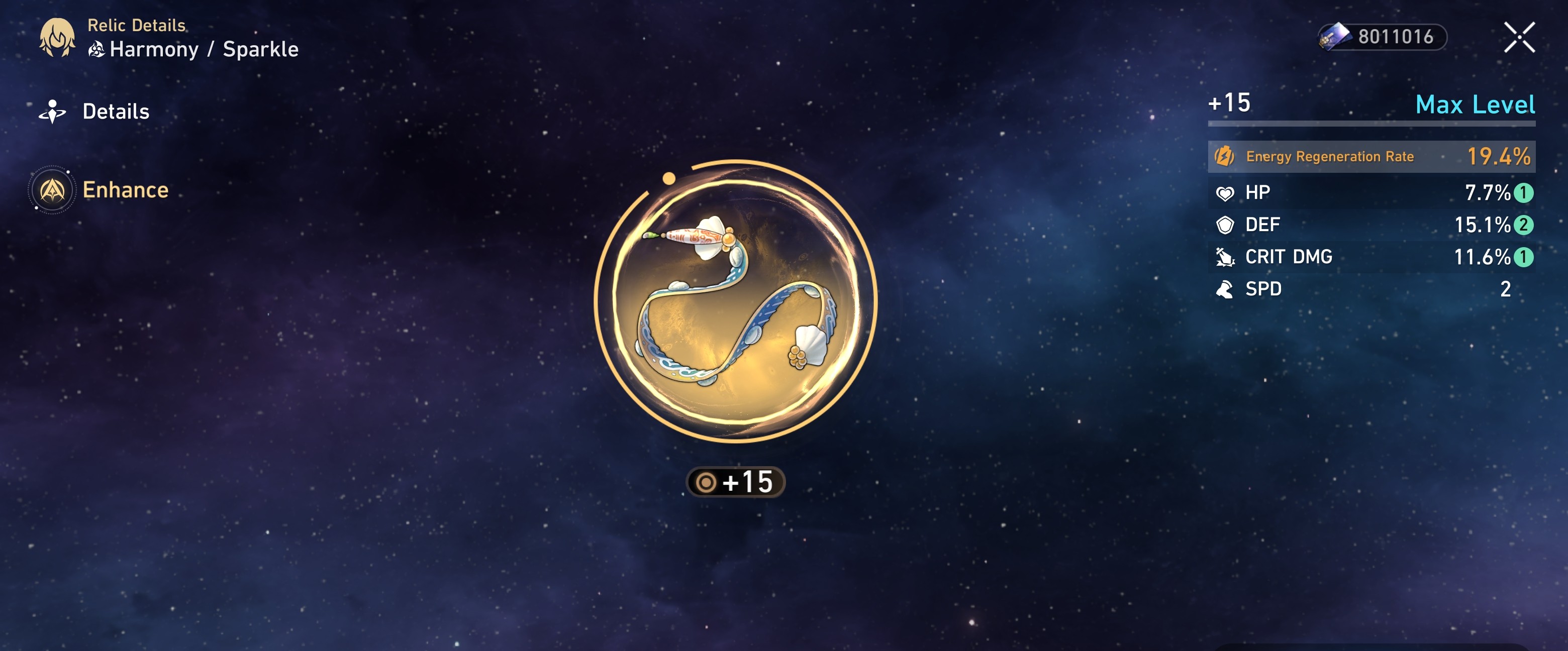 This could have almost been a broken relic for Sparkle Honkai: Star ...