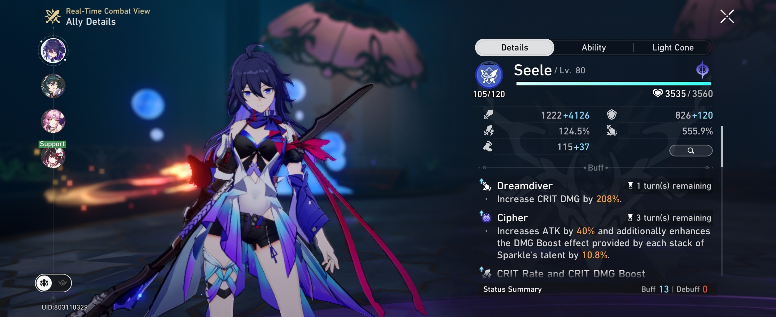 I borrowed an E6 Sparkle aaaaaaaaaah Honkai: Star Rail | HoYoLAB