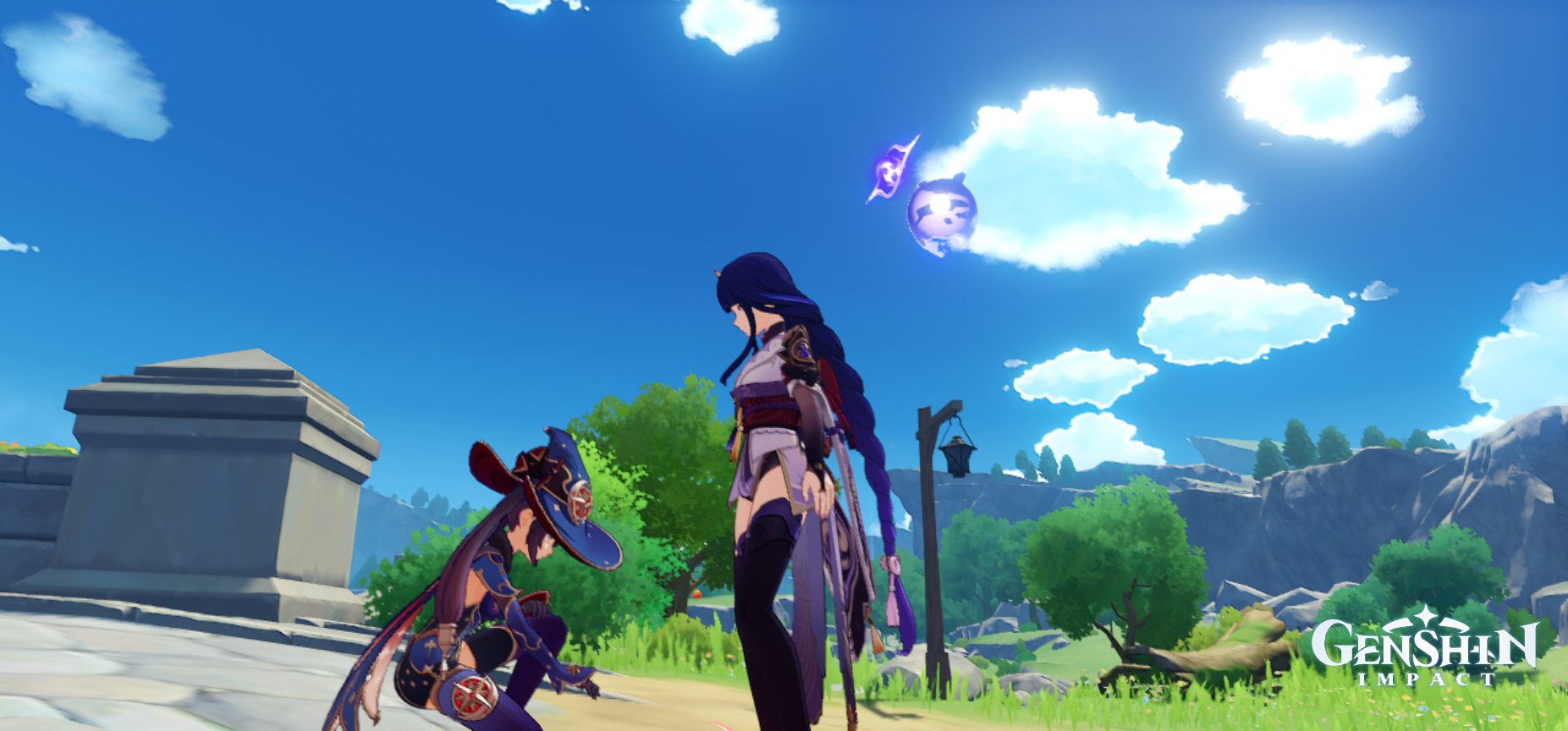 Mona serving Raiden. Genshin Impact | HoYoLAB