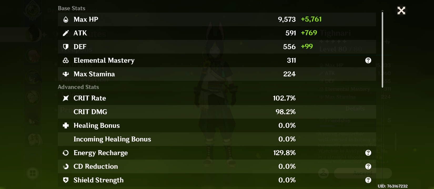 Look at crit rate Genshin Impact | HoYoLAB