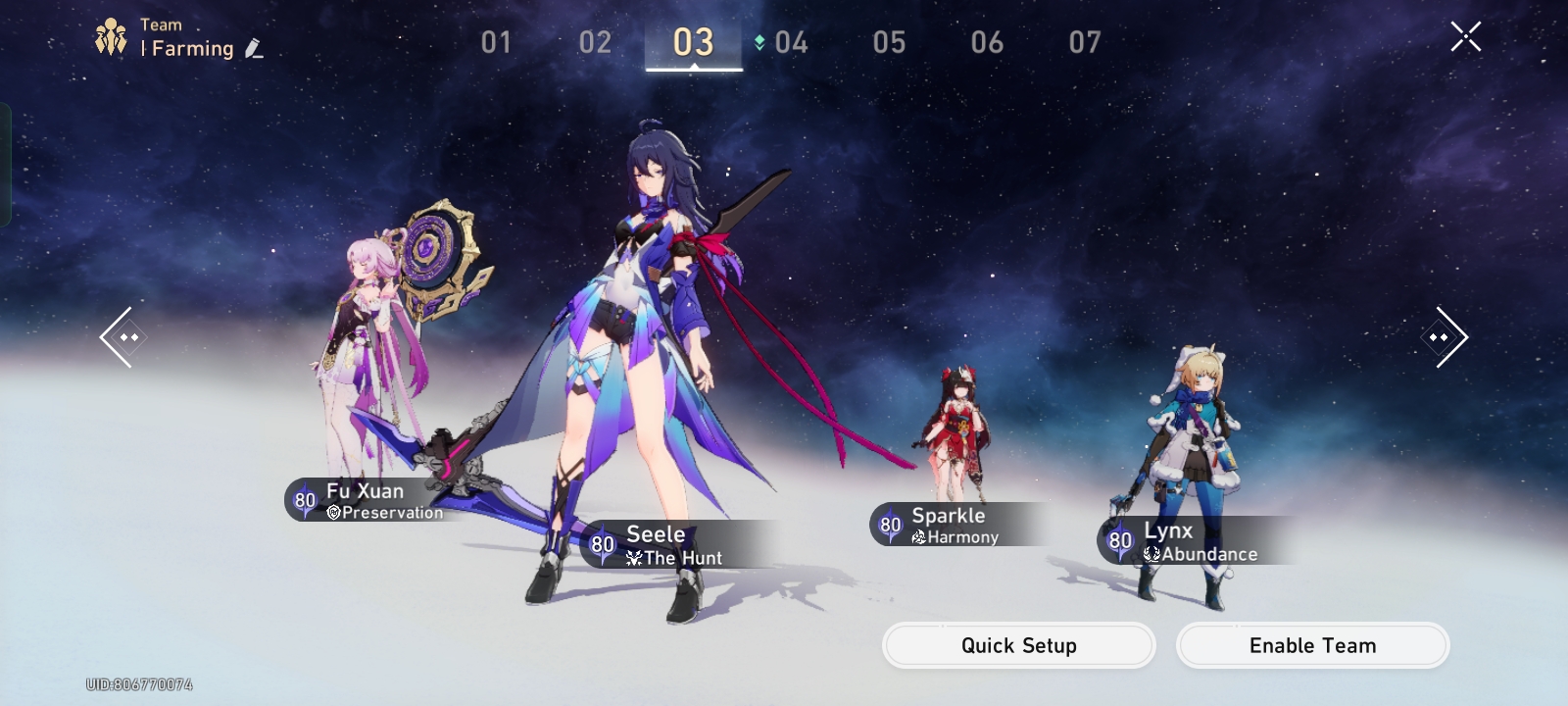 Seele and her medium size quantum team. Honkai: Star Rail | HoYoLAB