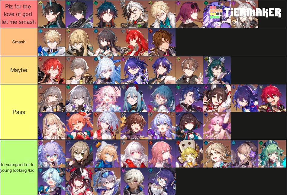 Smash or pass HSR. From a straight female who is open to trying. Honkai: Star Rail | HoYoLAB