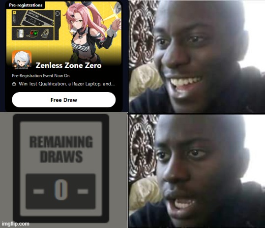 Me, Every time I see Free Draw Zenless Zone Zero | HoYoLAB
