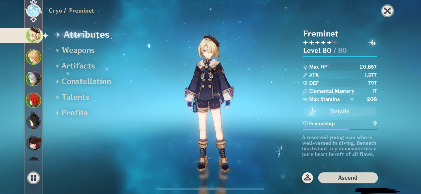 Freminet Build :D Genshin Impact | HoYoLAB