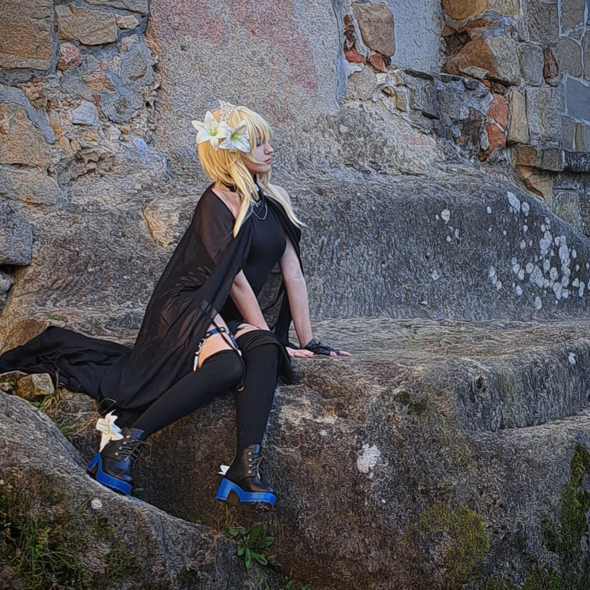 Abyss Lumine cosplay 🖤💙 Genshin Impact | HoYoLAB