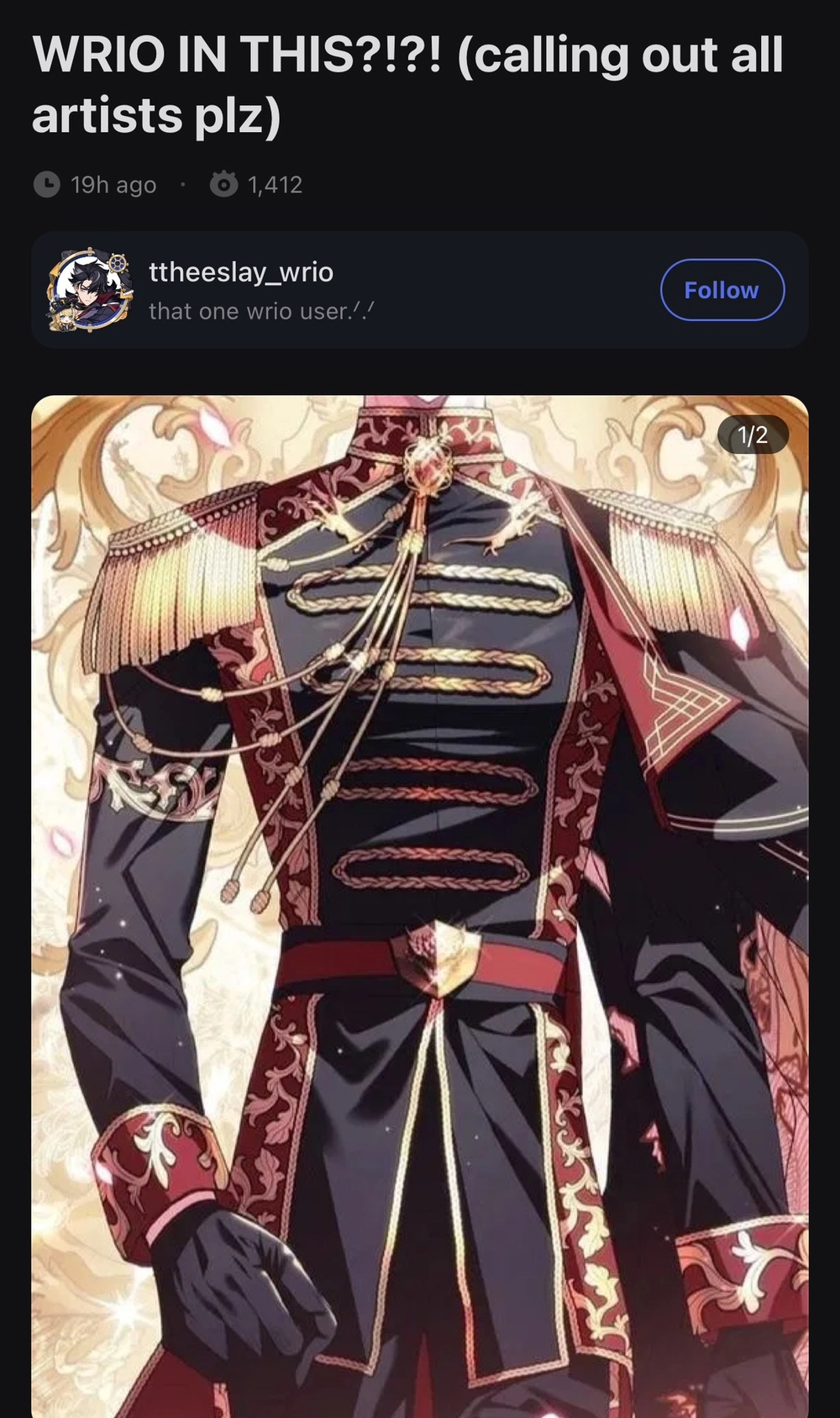 finished Wriothesley drawing req Genshin Impact | HoYoLAB