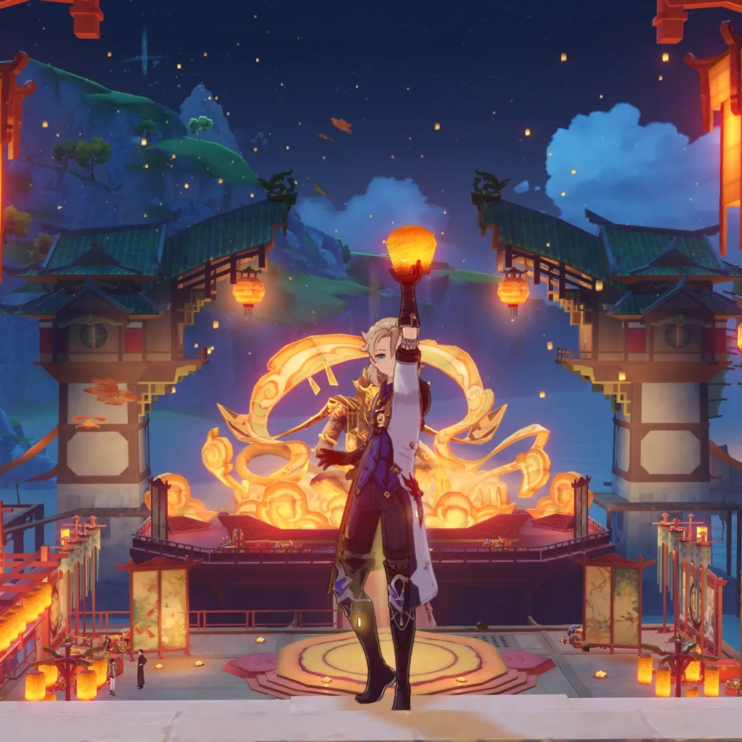 Some random lantern rite pic 🙃 Genshin Impact | HoYoLAB
