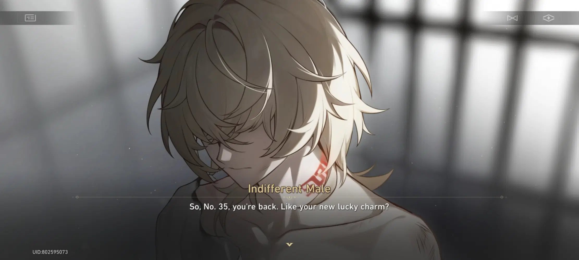 indifferent expression anime