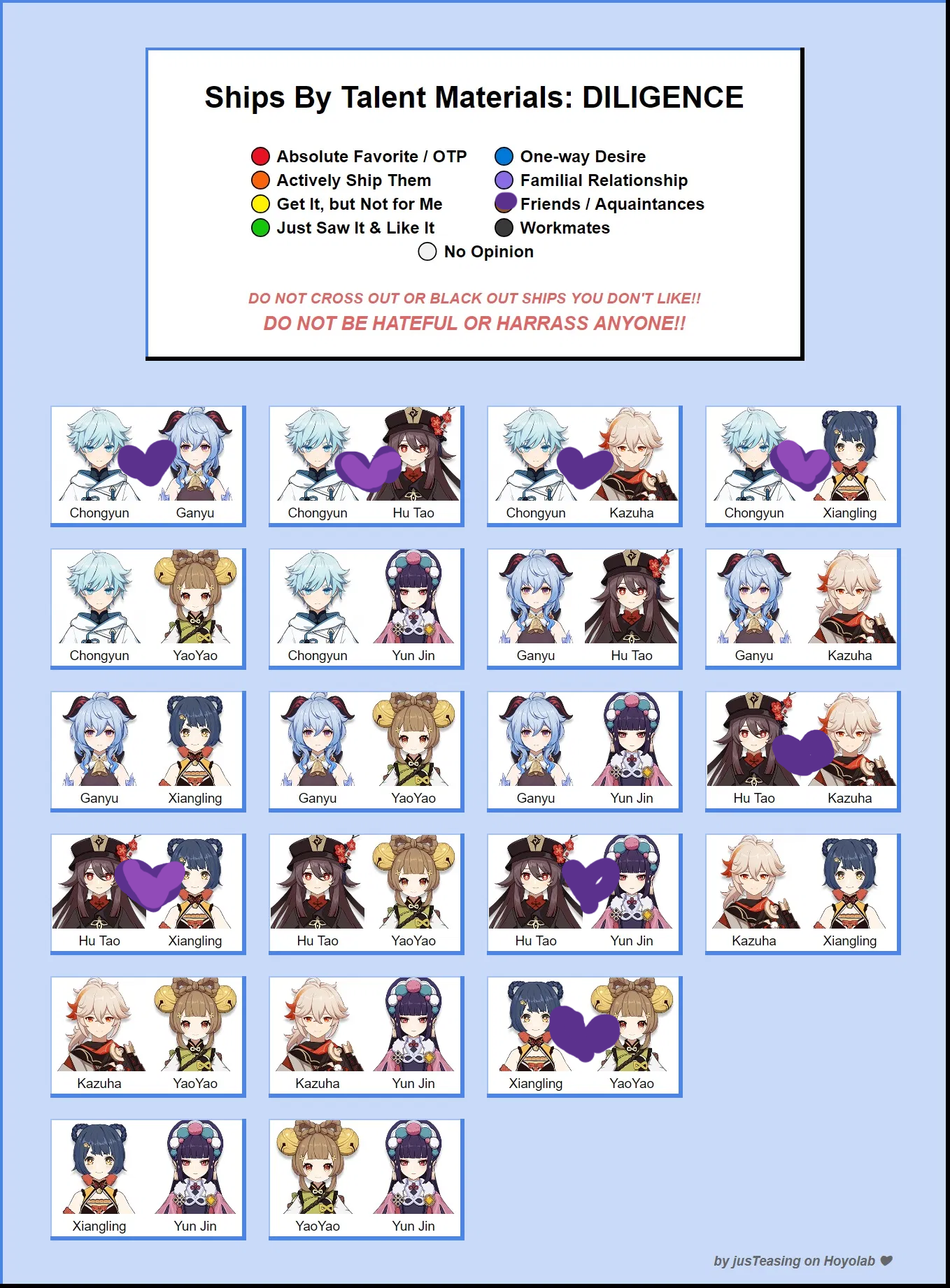 Talent-Based Ships, pt.II (By JusTeasing) Genshin Impact | HoYoLAB