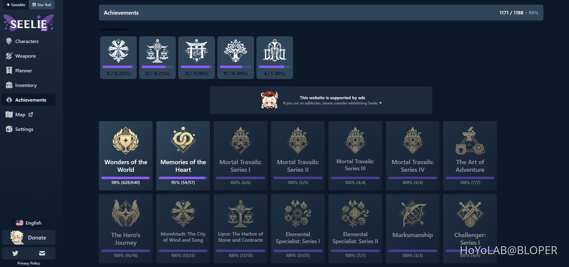 Do you guys track achievements? Genshin Impact | HoYoLAB