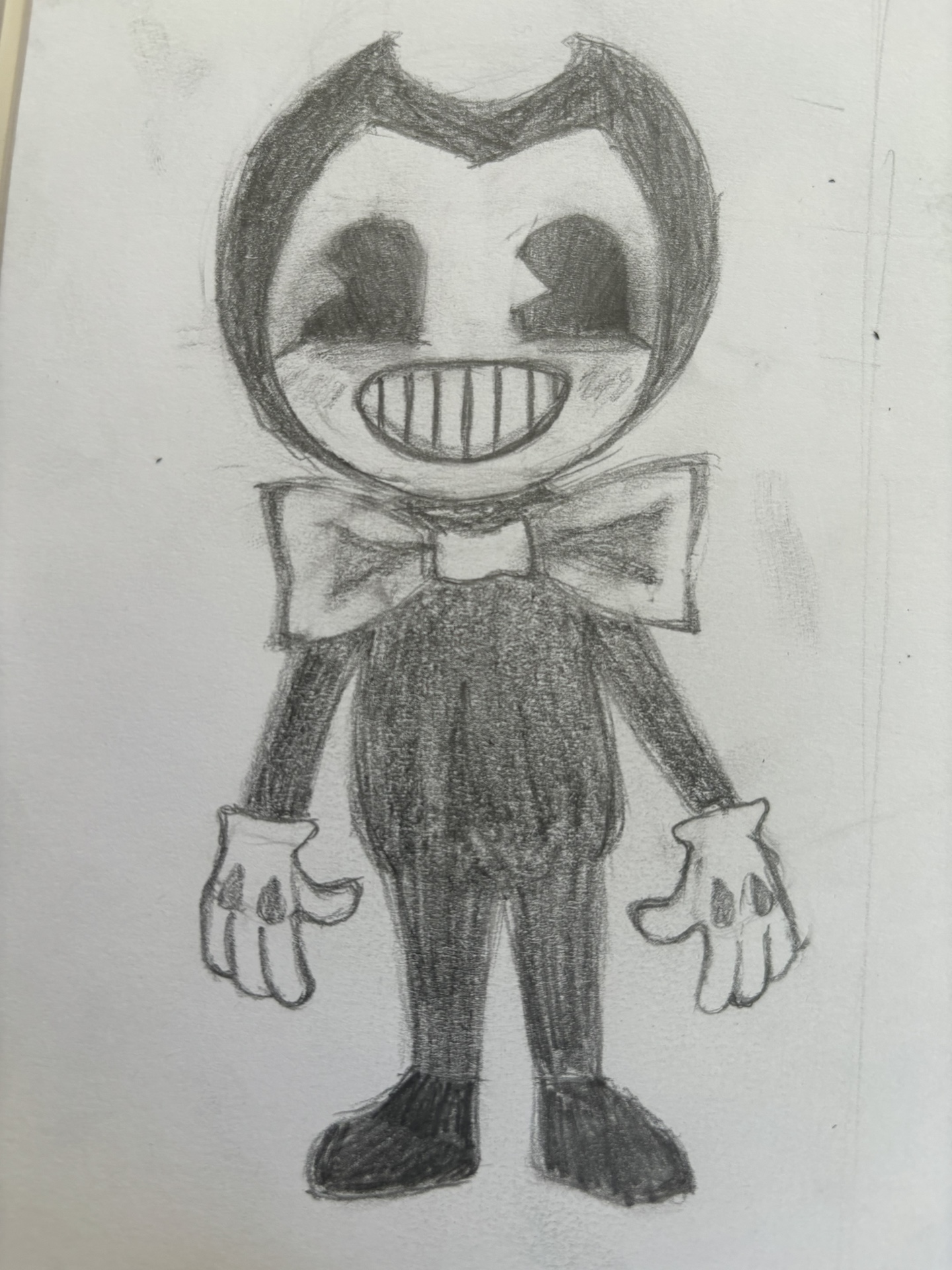 Day one of Drawing BATIM/BATDR characters in my style - Bendy (cartoon ...