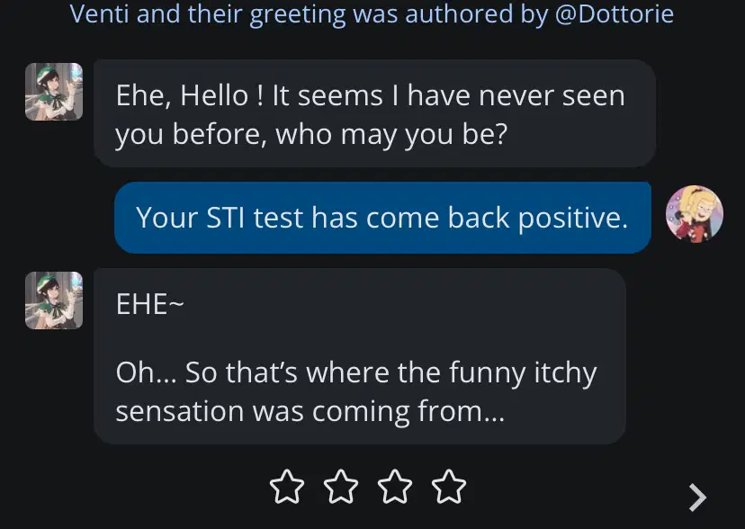 Genshin Impact boys react to: Positive STI tests | Character AI Genshin ...