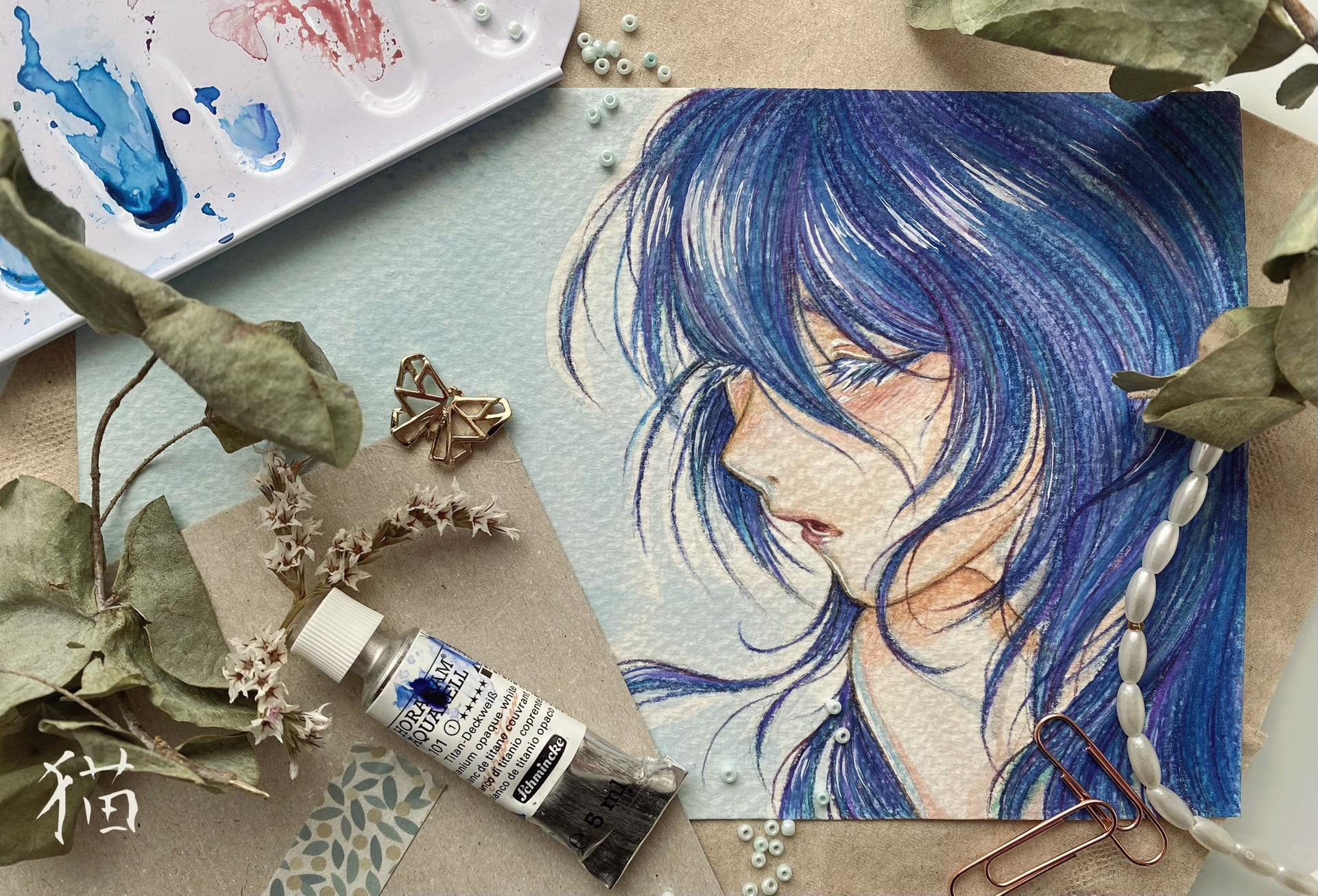 painting with watercolors ~ day three ~ 🤍 | HoYoLAB