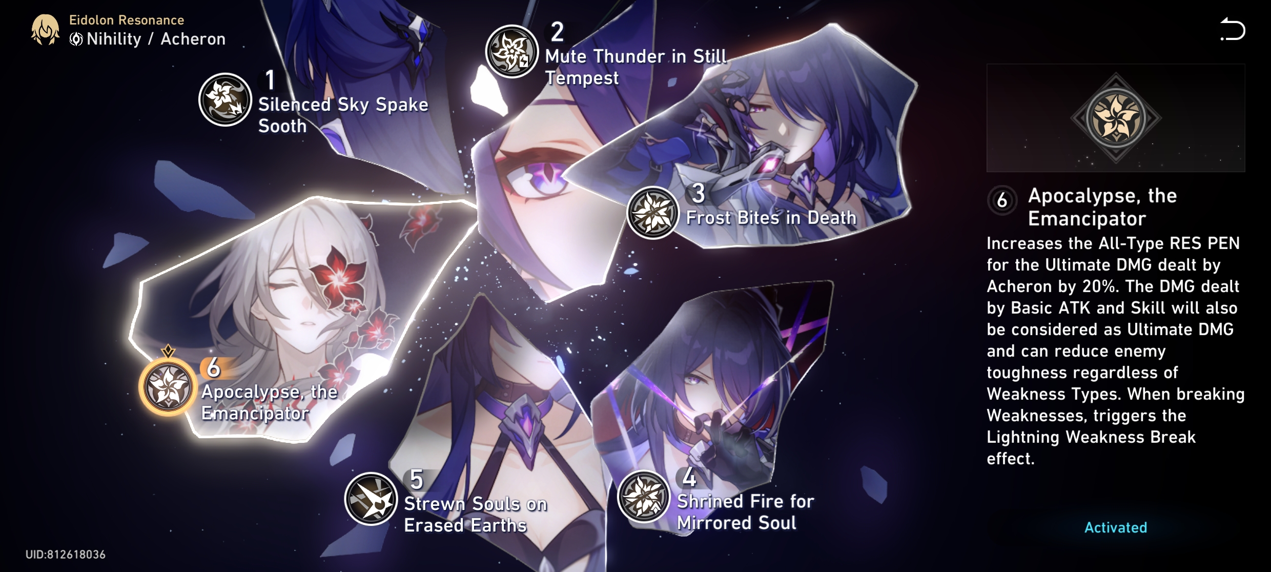 E6S5 Acheron, Done. Honkai: Star Rail | HoYoLAB