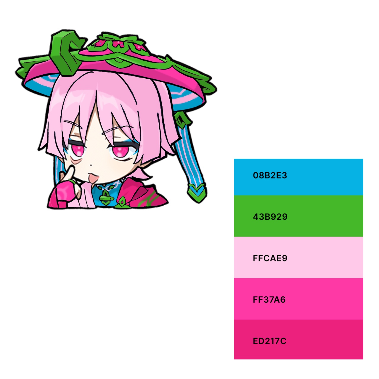 Wanderer with a random colour palette 🎉 Genshin Impact | HoYoLAB