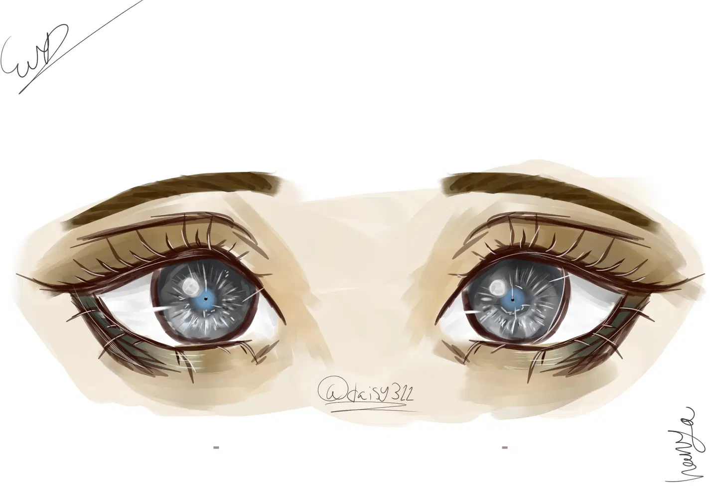 how to draw tired eyes