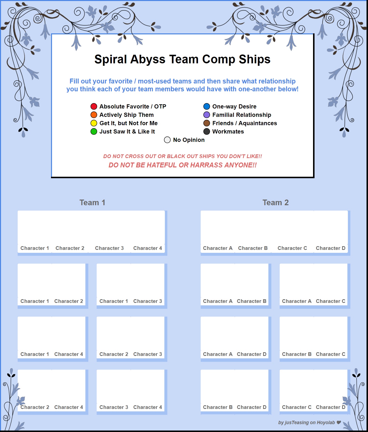 🌌 Spiral Abyss Team Comp Ships 🌌 Genshin Impact | HoYoLAB