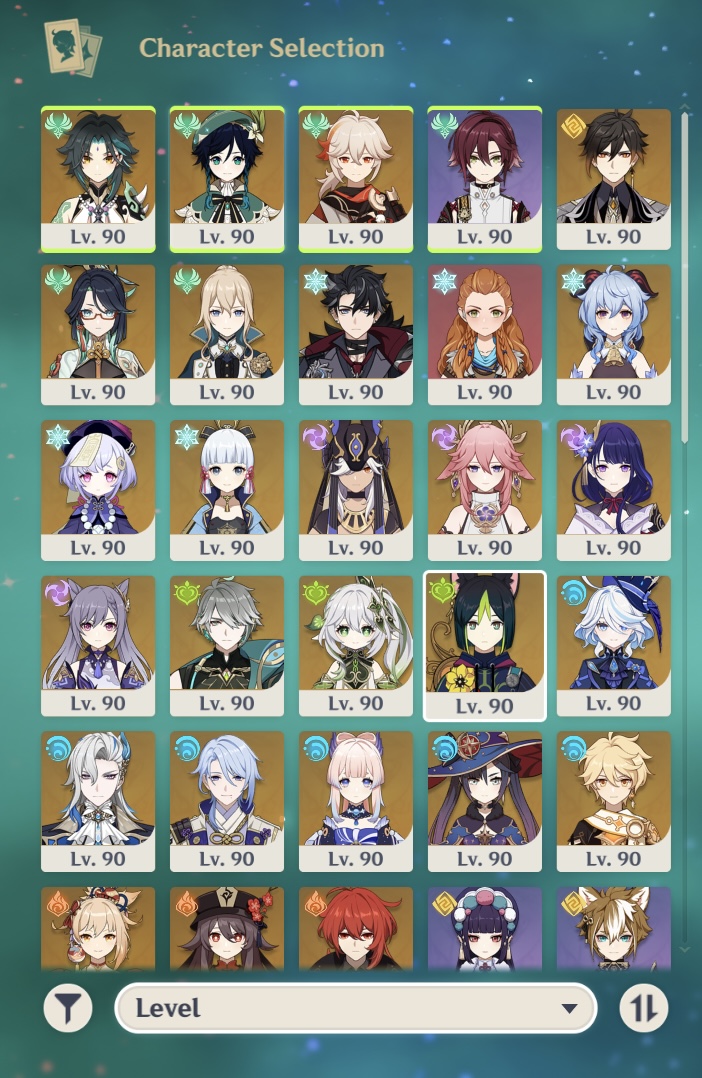 Everyone is level 90 Genshin Impact | HoYoLAB