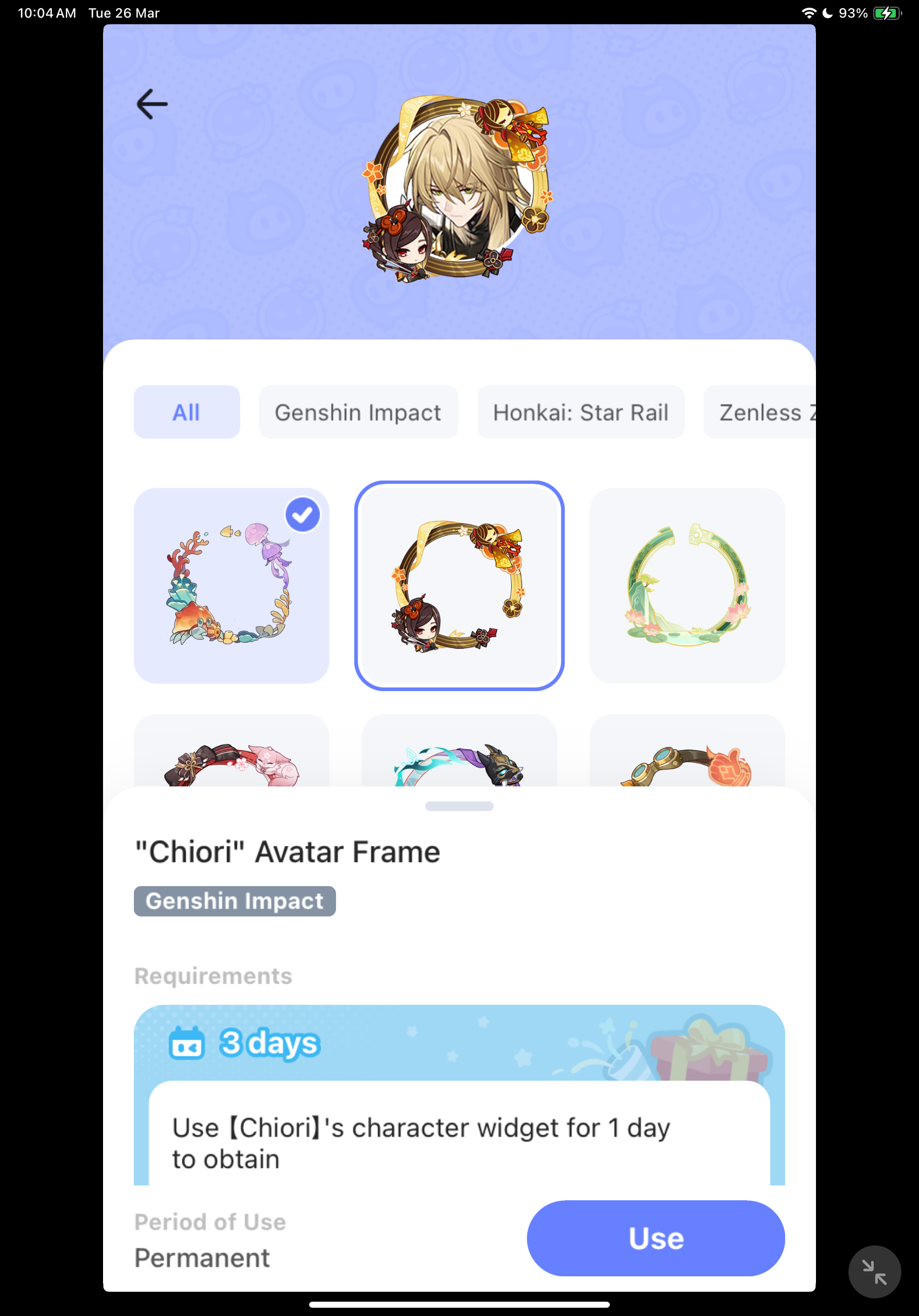 Character Frames | Frame Collection #96-97 Genshin Impact | HoYoLAB