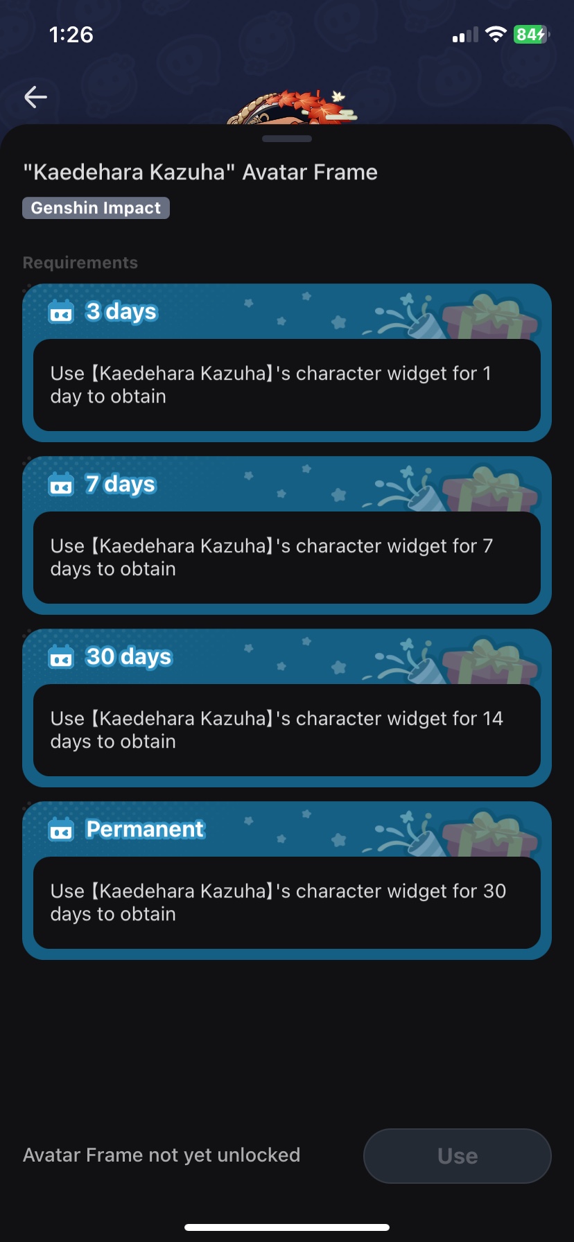 Character Widget Question Genshin Impact | HoYoLAB