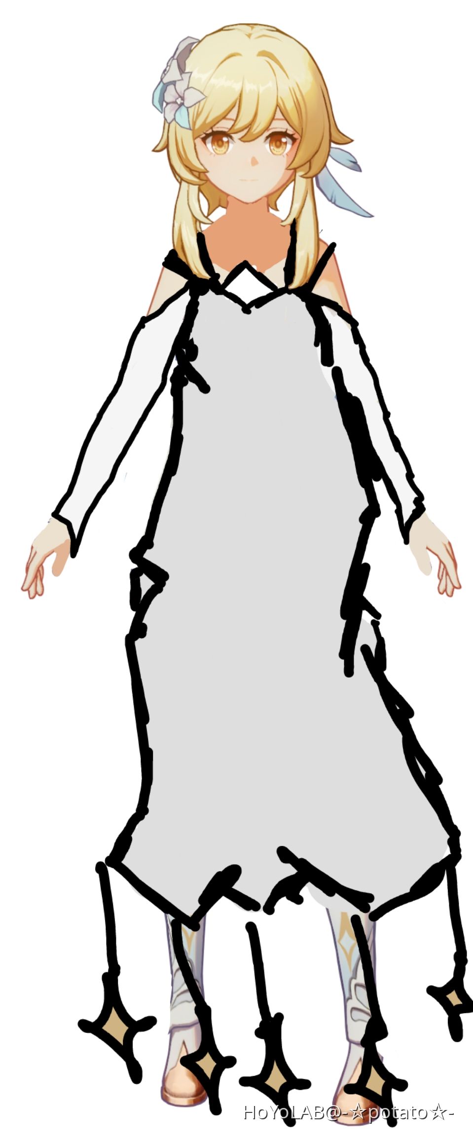 Made a prom dress for lumine Genshin Impact | HoYoLAB