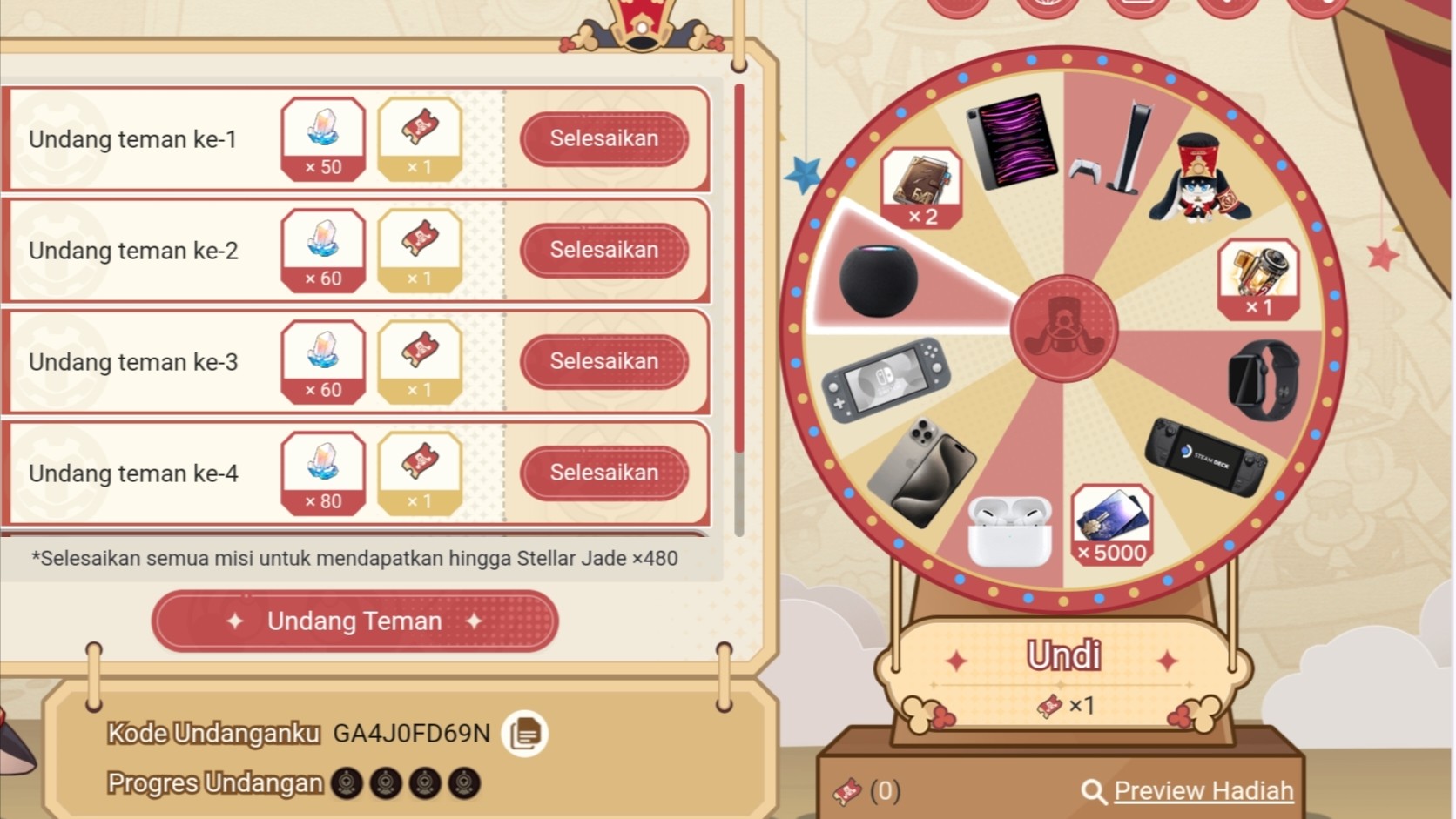 Invite Code Honkai: Star Rail | HoYoLAB