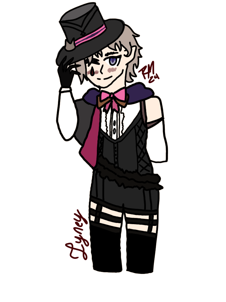 Lyney Drawing IBSPAINT X Genshin Impact | HoYoLAB