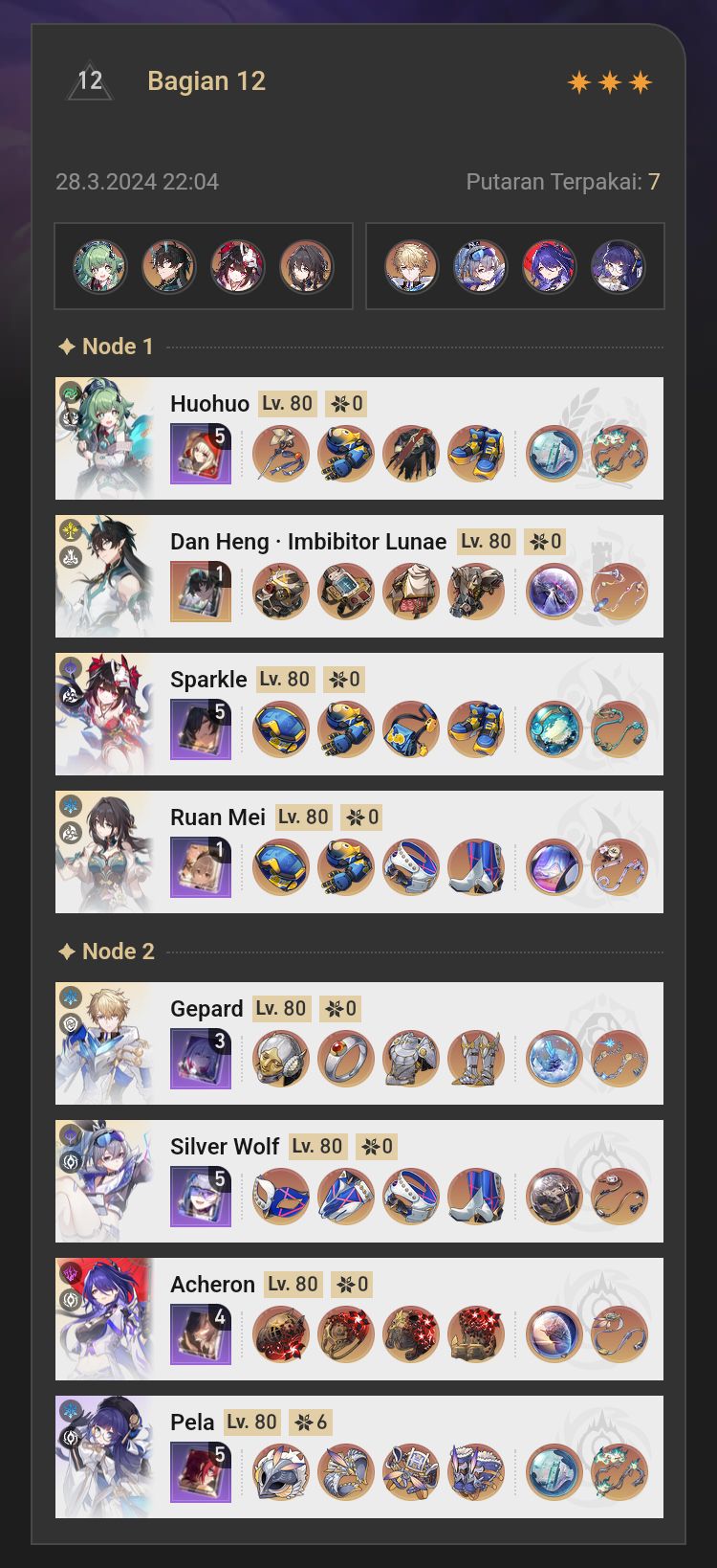 Acheron E0S0 Honkai: Star Rail | HoYoLAB