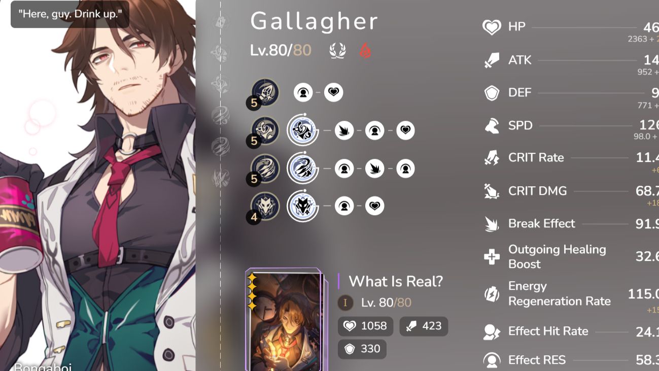 A way-too-early Daddy Gallagher build! Honkai: Star Rail | HoYoLAB