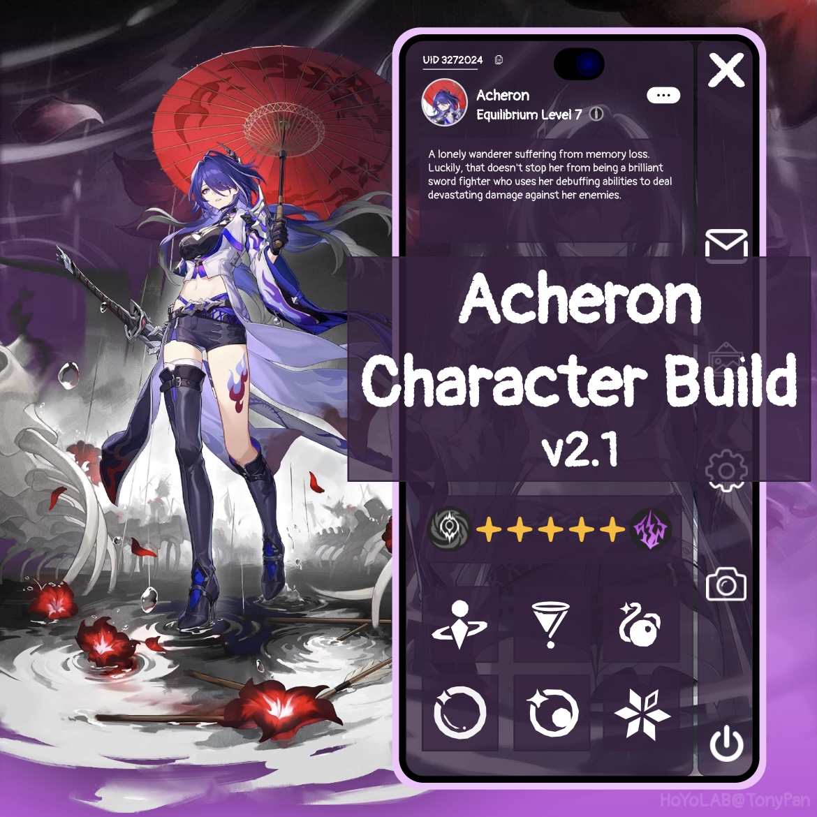 [v2.1] Acheron - Detailed Character Build Honkai: Star Rail | HoYoLAB