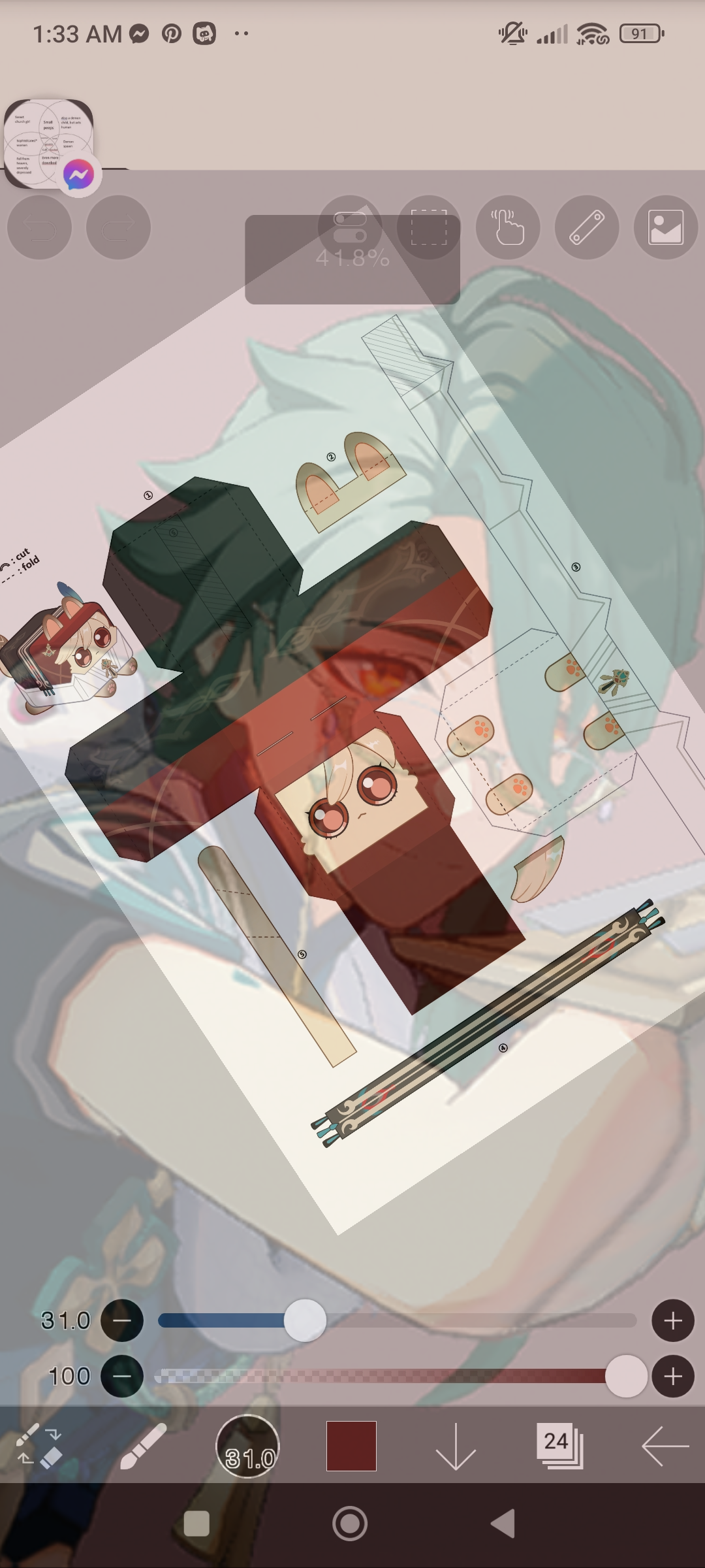 My own Catified Kaveh! template wip 😗🫳 Genshin Impact | HoYoLAB