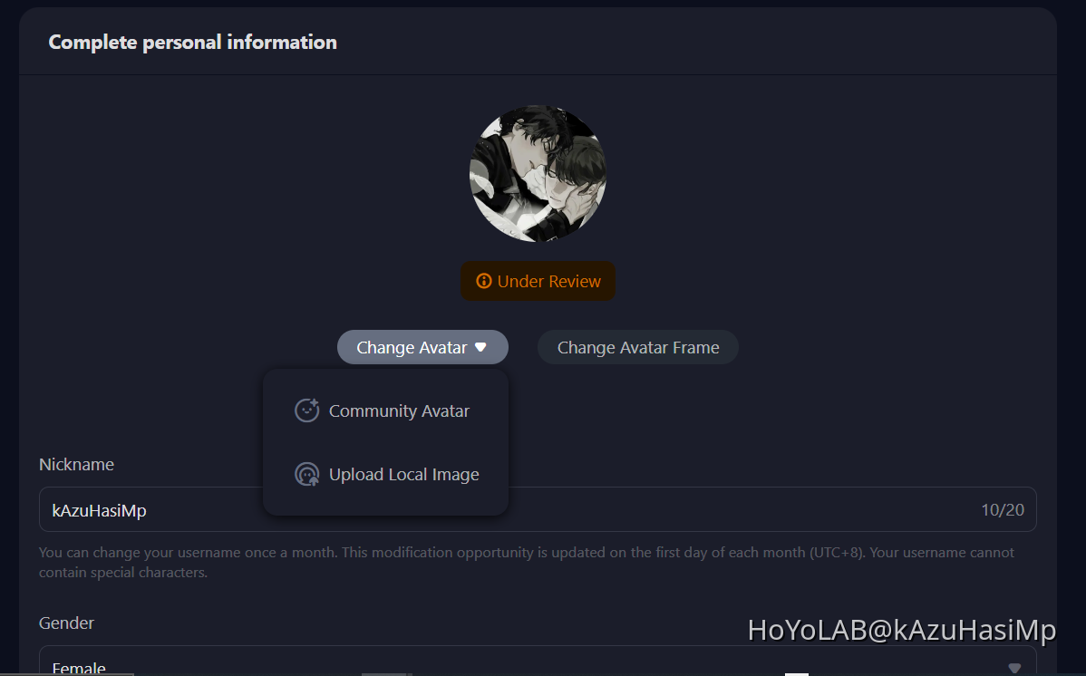 You can use your own pfps now!! | HoYoLAB
