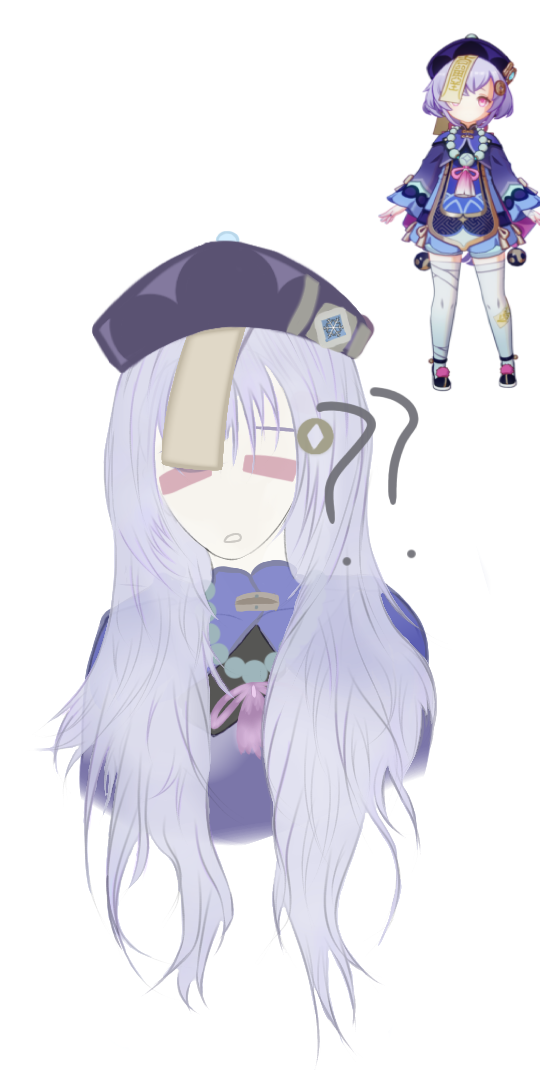 I tried to draw Qiqi with long hair Genshin Impact | HoYoLAB