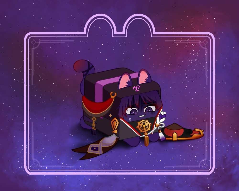 Scaramouche's disgusted face has been Catified! Genshin Impact | HoYoLAB