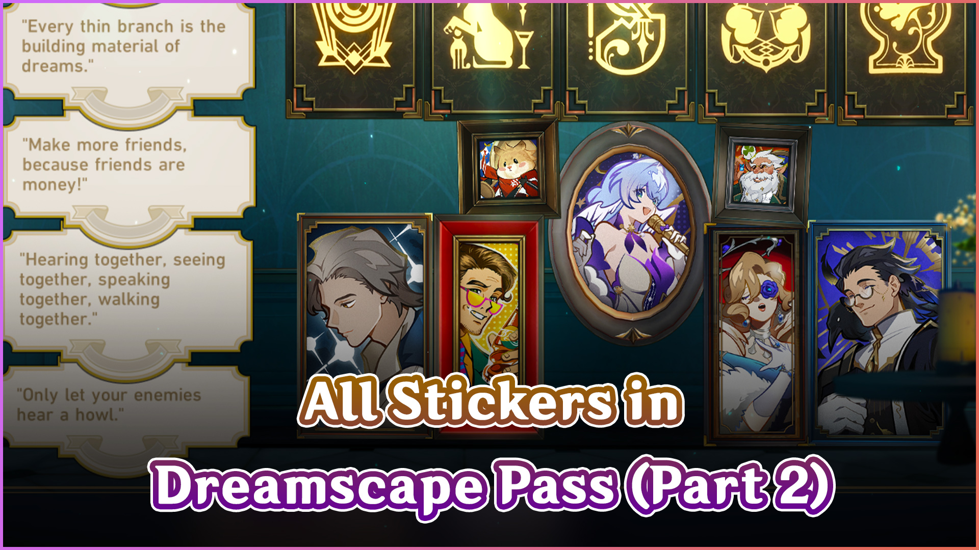 [Star Rail 2.1] All Stickers in Dreamscape Pass (Part 2) Honkai: Star ...