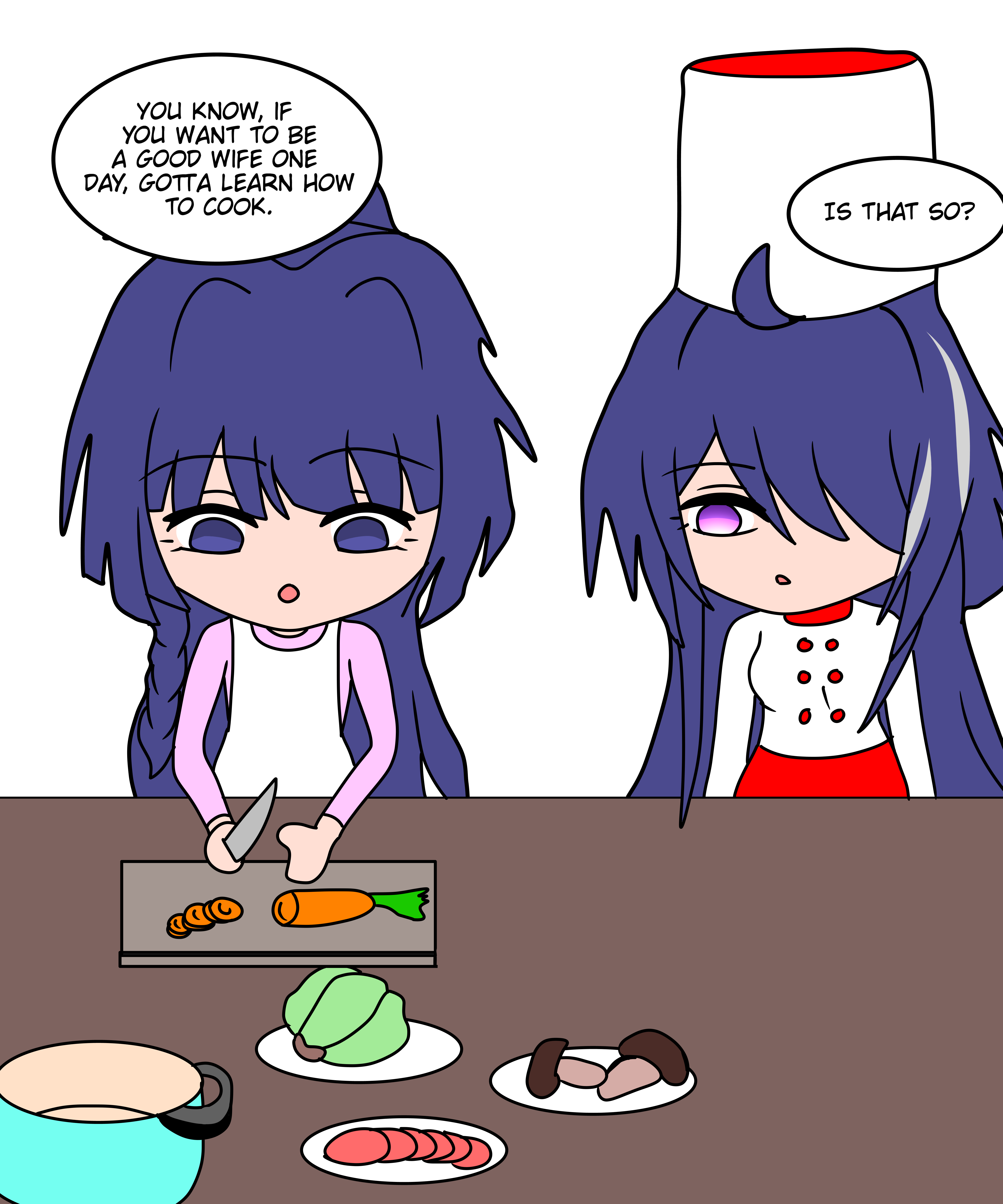 Raiden Mei teaches Acheron how to cook... Honkai: Star Rail | HoYoLAB
