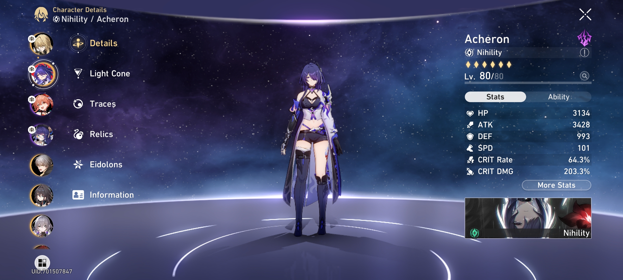 I just want Acheron Background Honkai: Star Rail | HoYoLAB