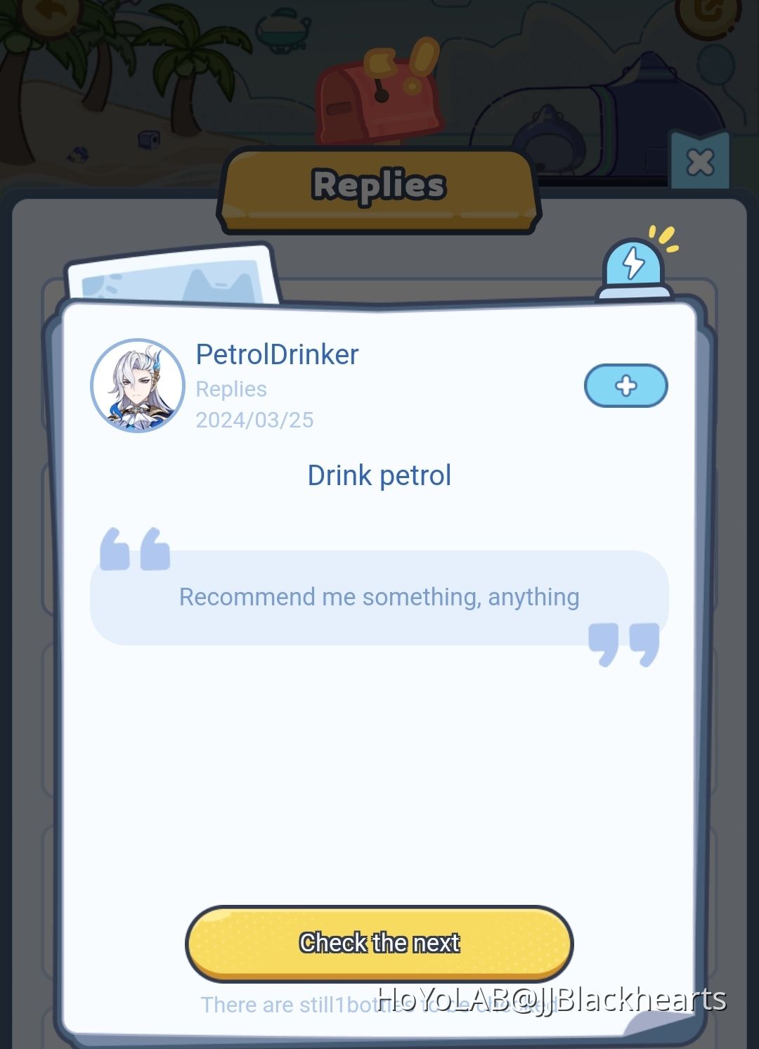 Drink petrol 👍 | HoYoLAB