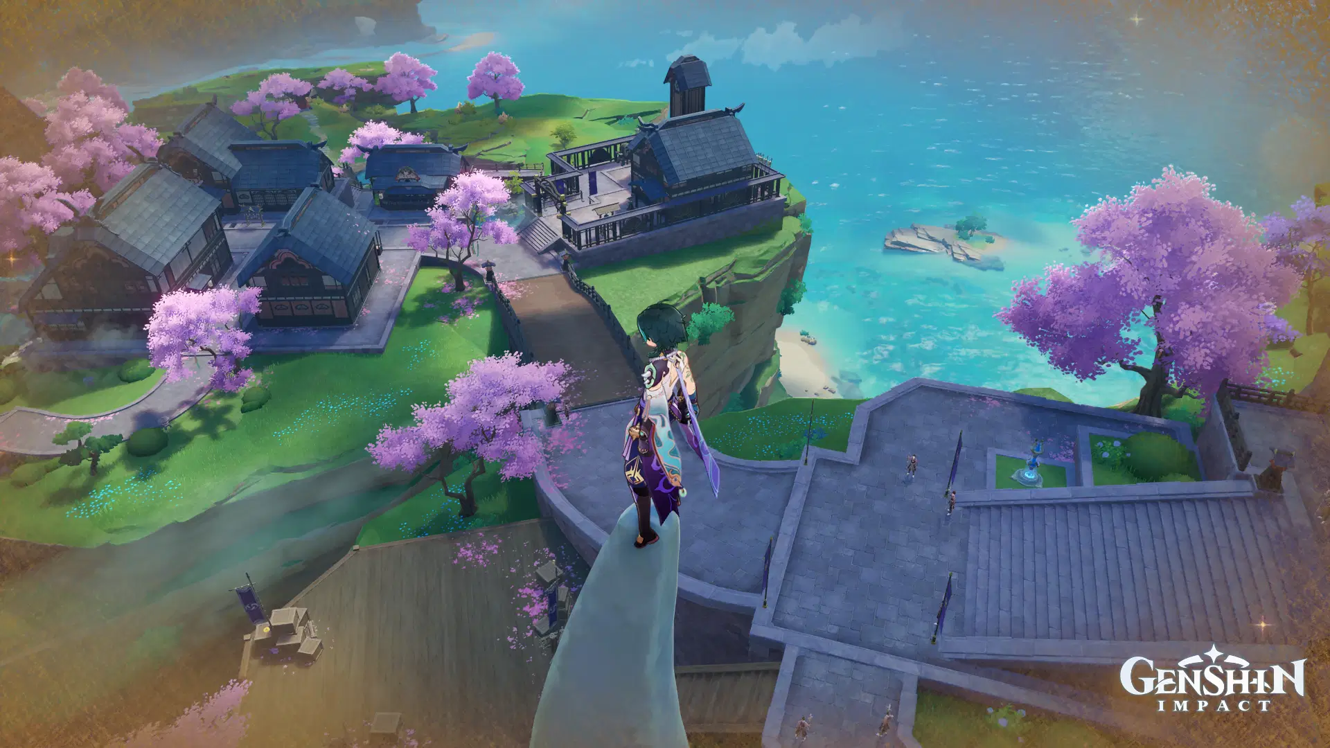 Weekly haul of Xiao standing on top of random tall things Genshin ...