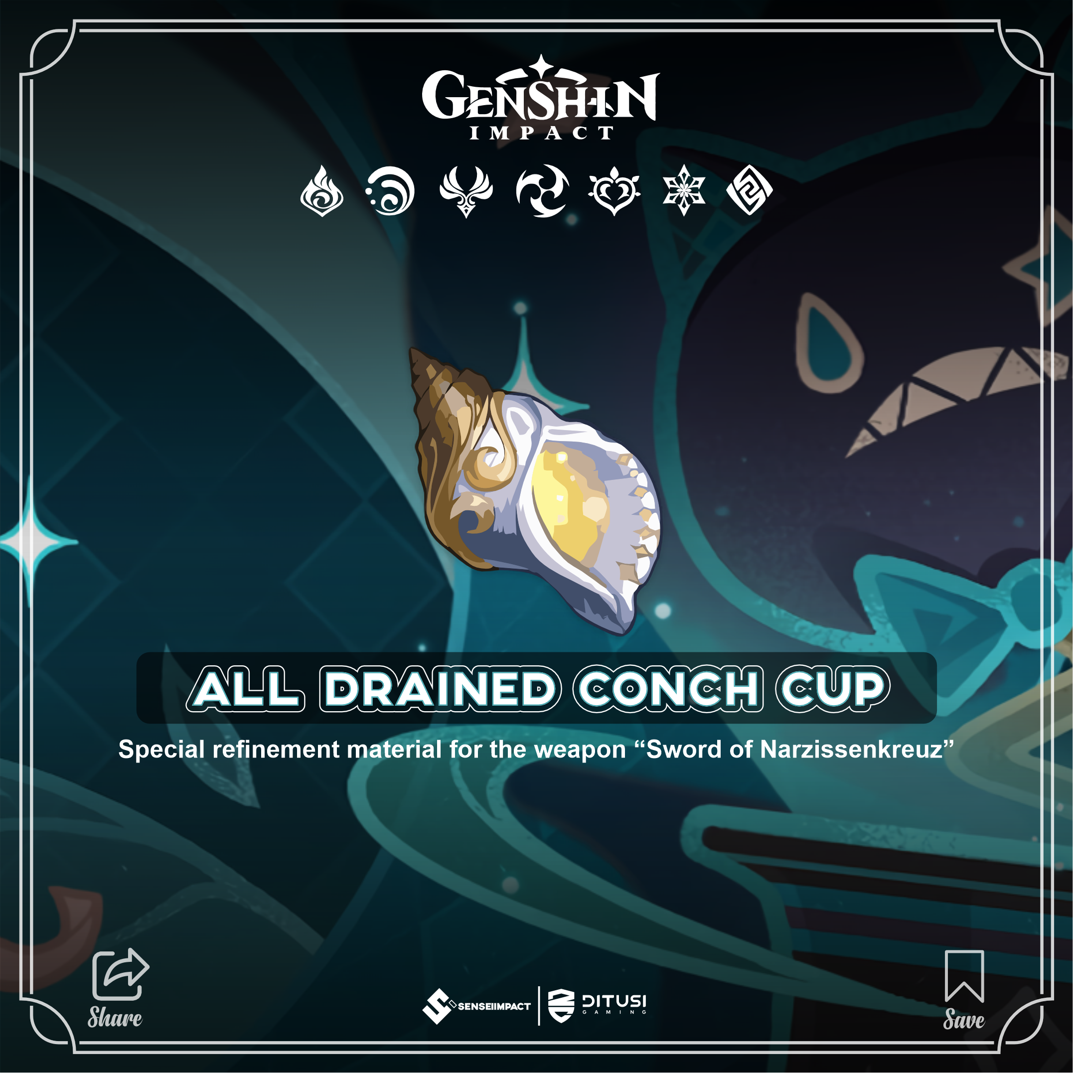 Drained Conch Cup 🎐 Genshin Impact | HoYoLAB