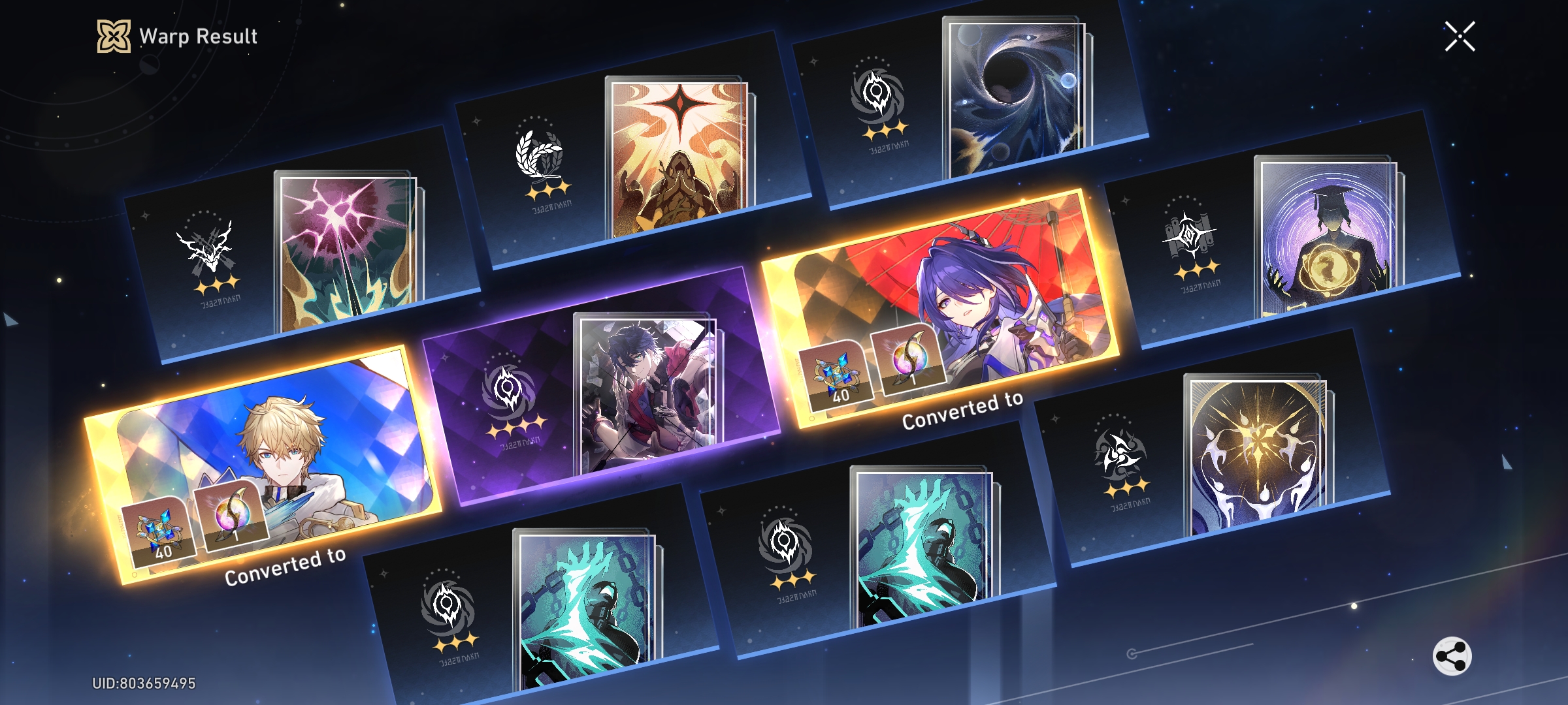 Today's lucky pull for Acheron!!!! Honkai: Star Rail | HoYoLAB