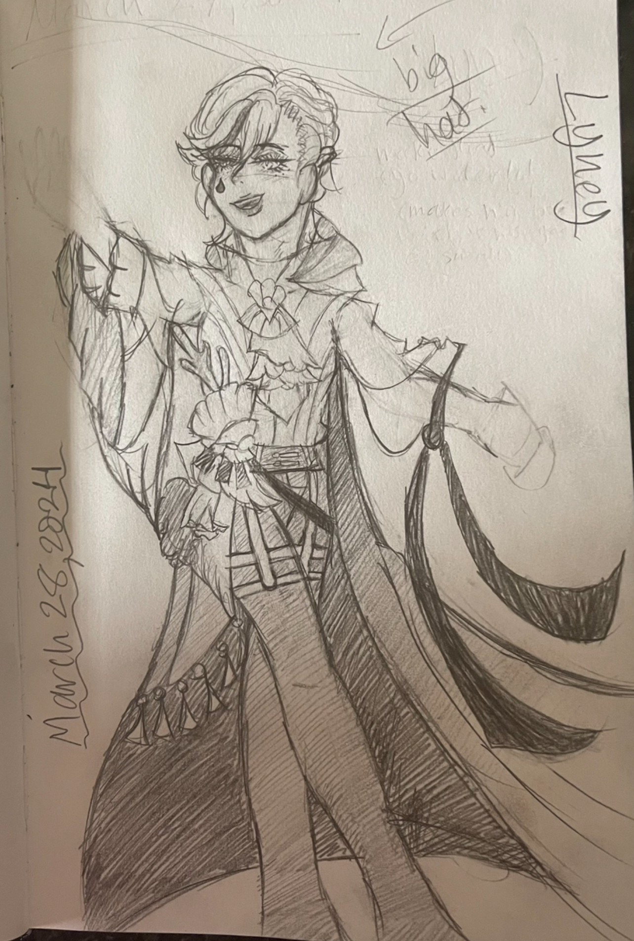 Lyney sketch! Genshin Impact | HoYoLAB