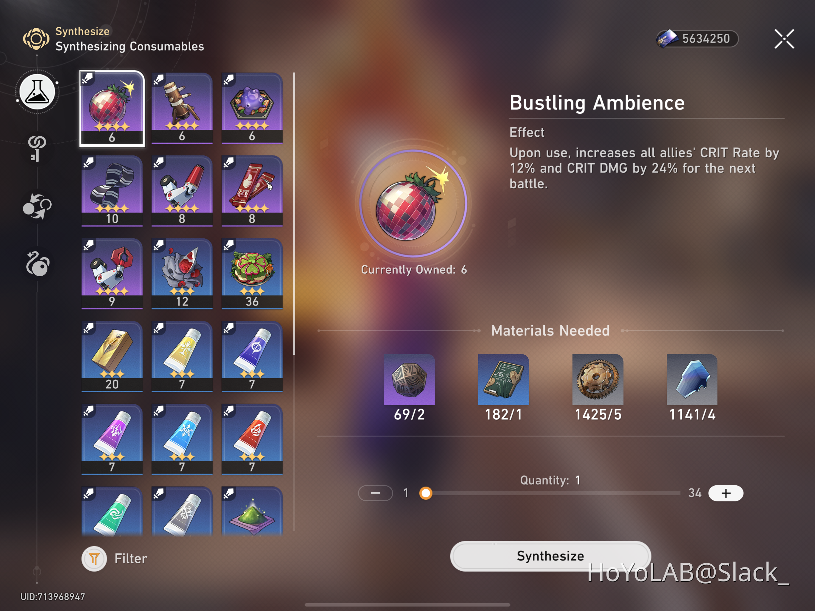 CRIT and consumables Honkai: Star Rail | HoYoLAB