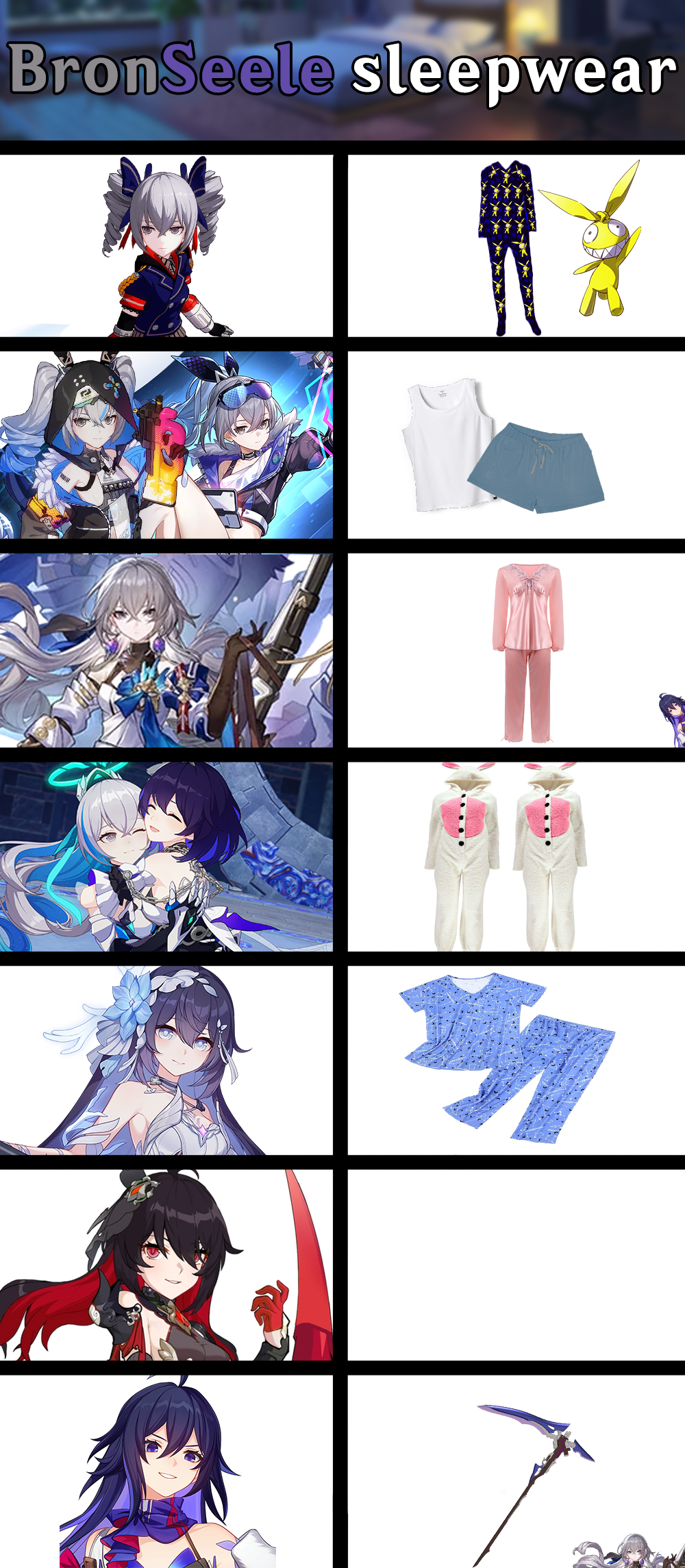 BronSeele Sleepwear Honkai Impact 3rd | HoYoLAB