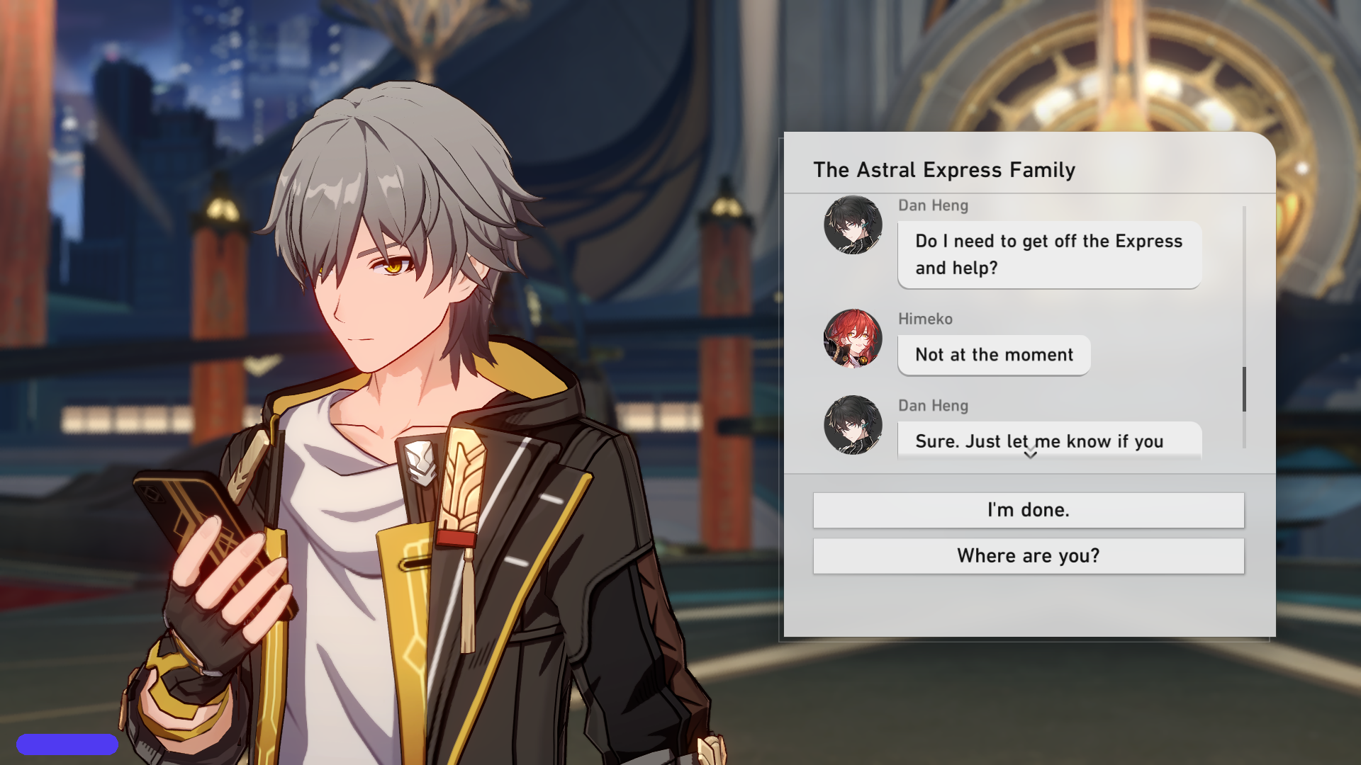 Dan Heng really wrote that I'M DECEASED BAI *Spoilers* Honkai: Star ...